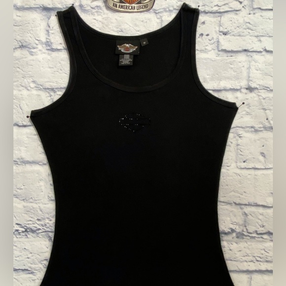 Harley-Davidson | Tops | Black On Black Harley Tank | Poshmark